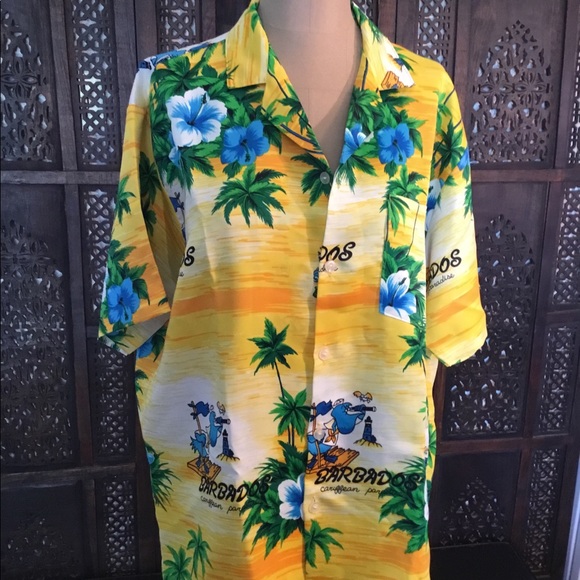 Globert | Shirts | Vintage Globert Garment Of Barbados | Poshmark